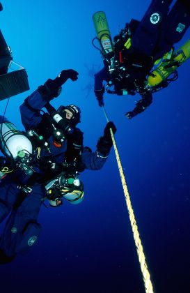 Britannic Loyal Watcher Expedition Boat Divers Editorial Stock Photo ...