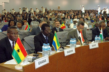 Unidentified Delegates Ghana Gabon Egypt Listen Editorial Stock Photo ...