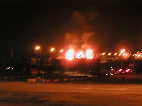 Blaze After Explosion Algerias Largest Refinery Editorial Stock Photo ...