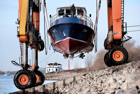__COUNT__ Launching of boats for Boot 2017 fair, Duesseldorf, Germany ...