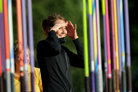 Heptathlete Kelly Sotherton Competing Javelin Editorial Stock Photo ...