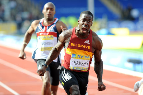 Dwain Chambers Wins 100m Mens Final Editorial Stock Photo - Stock Image ...