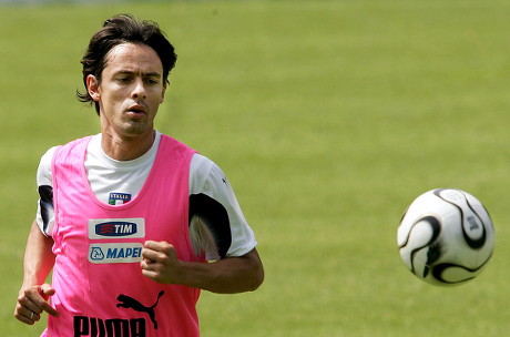 Italian Forward Filippo Inzaghi During Italy Editorial Stock Photo ...