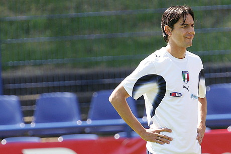 Italian Forward Filippo Inzaghi During Teams Editorial Stock Photo ...
