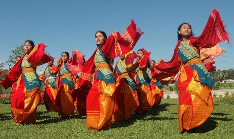 Bodo Tribe Girls Perform Their Traditional Editorial Stock Photo ...