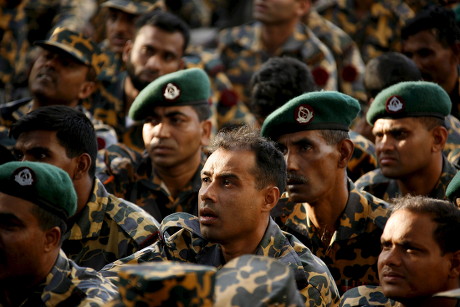 Bangladesh Rifles Bdr Soldiers Sit Compound Editorial Stock Photo ...