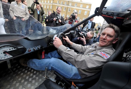 Expedition Leader Neil Laughton Sits Wheel Editorial Stock Photo ...
