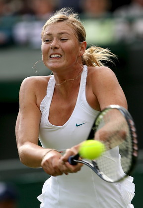 Russian Tennis Player Maria Sharapova Returns Editorial Stock Photo ...