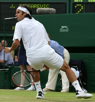 Fernando Gonzales Chile Plays Shot Through Editorial Stock Photo ...