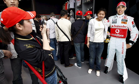 Spectators Take Souvenir Photos Cardboard Figure Editorial Stock Photo ...