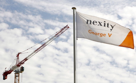 Nexitys Flag Seen On New Flats Editorial Stock Photo - Stock Image ...