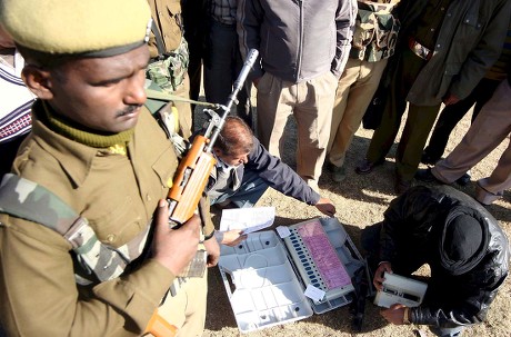 Indian Election Presiding Officers Check Electronic Editorial Stock ...