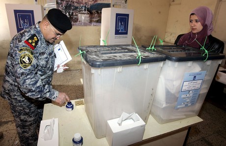 Iraqi General Dipping His Finger Purple Editorial Stock Photo - Stock ...