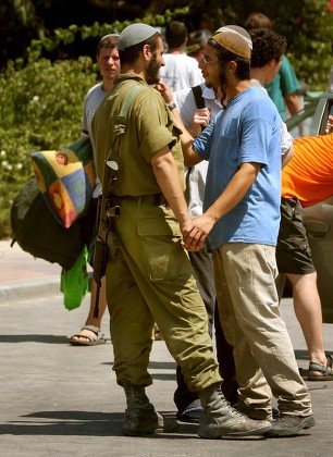 Israeli Soldier Settler Both Close Friends Editorial Stock Photo ...