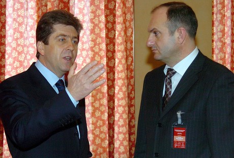 Bulgarian President Georgi Parvanov L Gestures Editorial Stock Photo ...