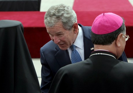 Us President George Bush Talks Eastern Editorial Stock Photo - Stock ...