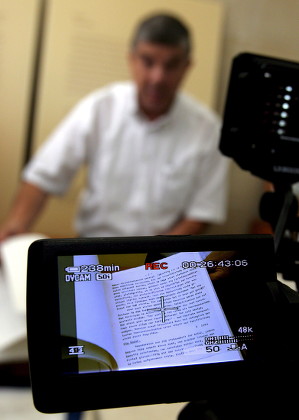 Video Camera Monitor Shows Avner Shalev Editorial Stock Photo - Stock ...