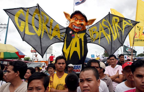 Filipino Protesters Display Effigy Philippine President Editorial Stock ...