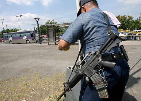 Philippine Police Conduct Security Procedures Around Editorial Stock ...