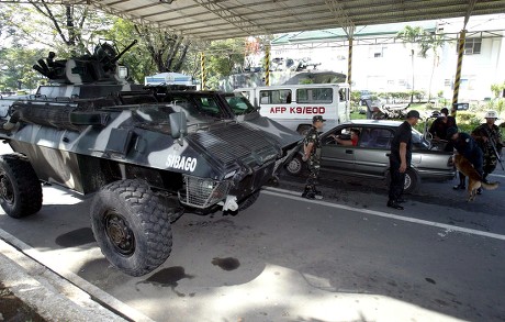 Filipino Soldiers Backed By Armoured Personnel Editorial Stock Photo ...
