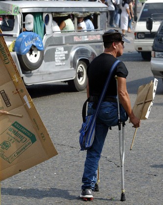 Supporters Filipino Transport Strike Display Their Editorial Stock ...