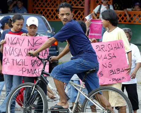 Supporters Filipino Transport Strike Display Their Editorial Stock ...