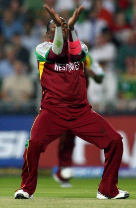 West Indies Bowler Fidel Edwards Celebrates Editorial Stock Photo ...