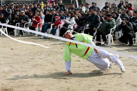 South Korean Traditional Dancer Performs During Editorial Stock Photo ...