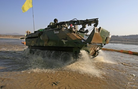 South Korean K200 Tanks Cross River Editorial Stock Photo - Stock Image ...