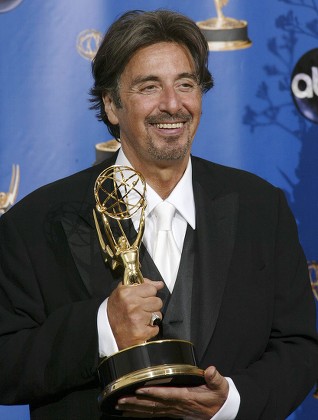 Al Pacino Holds His Emmy Award Editorial Stock Photo - Stock Image ...