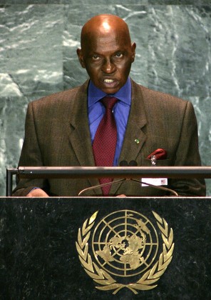 President Senegal Abdoulaye Wade Addresses United Editorial Stock Photo ...