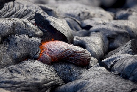 Finger Molten Lava Breaks Through Rupture Editorial Stock Photo - Stock ...