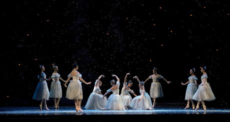 Snowflakes Dance Enchanted Forest During Rehearsal Editorial Stock ...