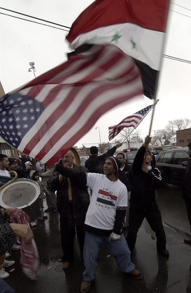 People Celebrate Capture Former Iraqi Strongman Editorial Stock Photo ...