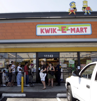 Cutouts Simpsons Character Sit Atop 7eleven Editorial Stock Photo ...