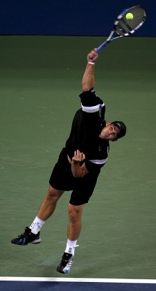 Andy Roddick Us Serves Justin Gimmelstob Editorial Stock Photo - Stock ...