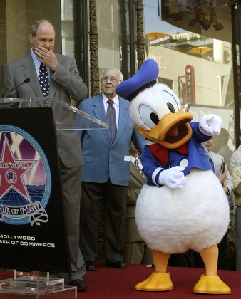Donald Duck C Poses Michael Eisner Editorial Stock Photo - Stock Image ...