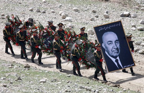 Afghan Honor Guards Carry Portrait Afghanistans Editorial Stock Photo ...