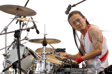 He Yan Drummer Chinese Rock Band Editorial Stock Photo - Stock Image ...