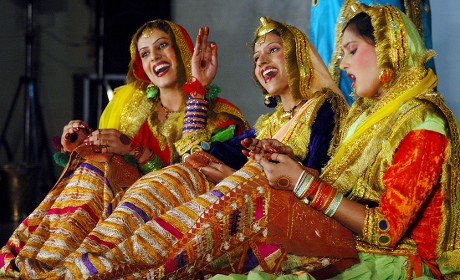 Indian College Girls Perform Giddha Which Editorial Stock Photo - Stock ...