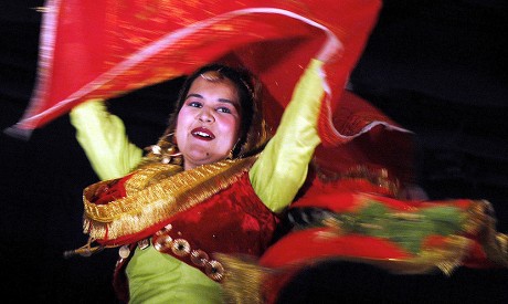 Indian College Girl Performs Giddha Which Editorial Stock Photo - Stock ...