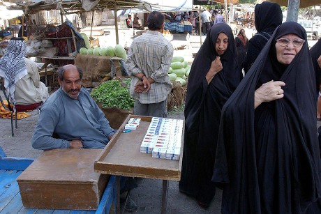 Iraqi Street Vendor Sells Cigarettes Women Editorial Stock Photo ...