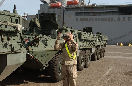Us Army Soldier Groundguides New Stryker Editorial Stock Photo - Stock ...