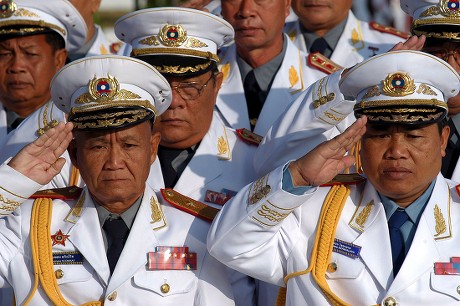 Senior Military Officers Salute During Ceremony Editorial Stock Photo ...