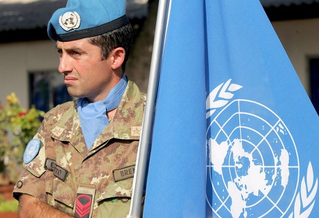 Italian Soldier Serving United Nations Interim Editorial Stock Photo ...