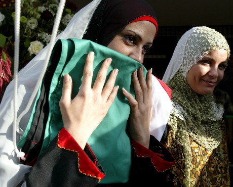 Palestinian Woman Kissing Palestinian Flag During Editorial Stock Photo ...