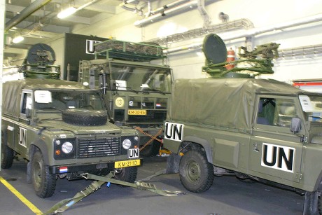 Un Military Vehicles Parked On Lower Editorial Stock Photo - Stock ...