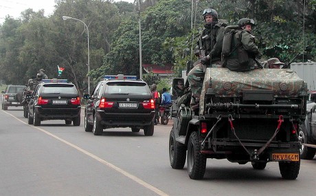 Convoy South African Soldiers Drives Towards Editorial Stock Photo ...
