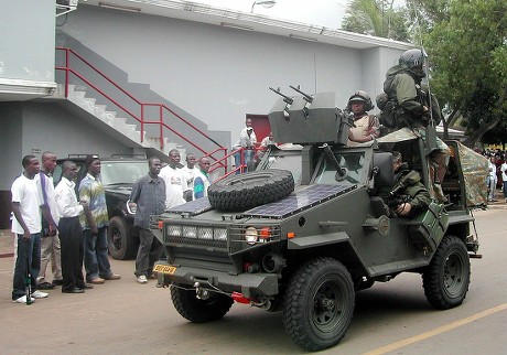Convoy South African Soldiers Drives Past Editorial Stock Photo - Stock ...