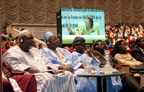 African Delegation Members Listen Libyan Leader Editorial Stock Photo ...